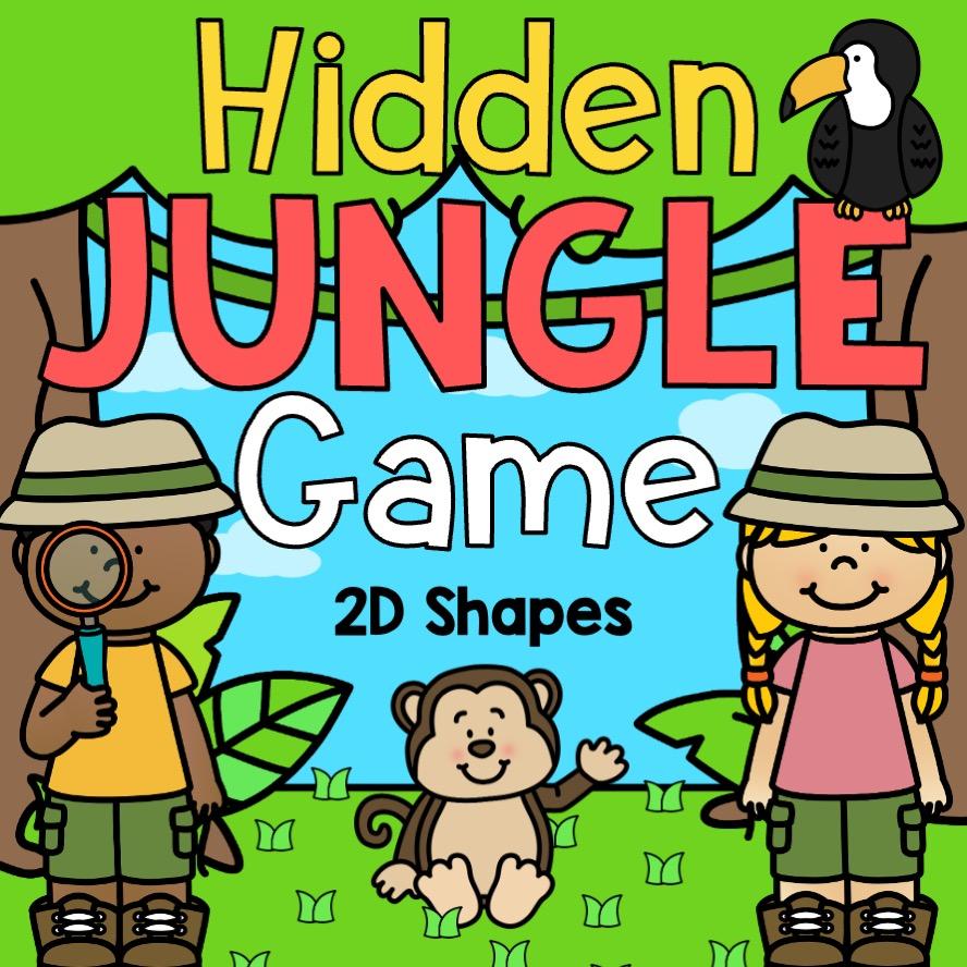 Hidden Jungle Game: 2D Shapes POWERPOINT - Top Teacher