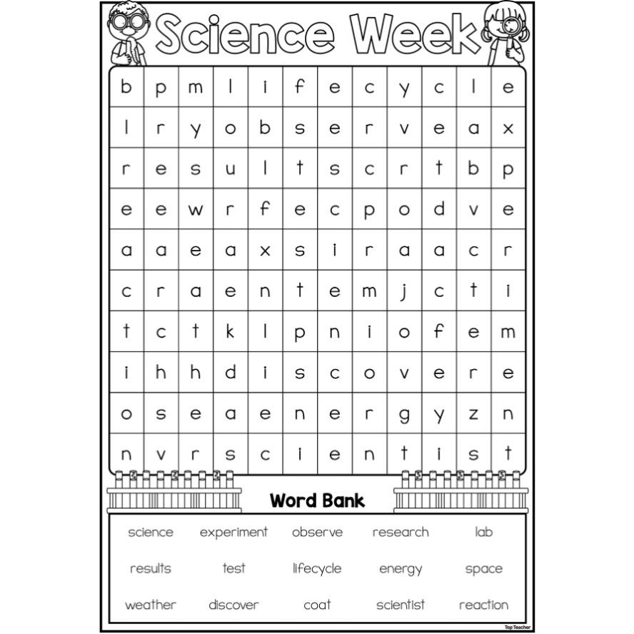 What Is Science Word Search