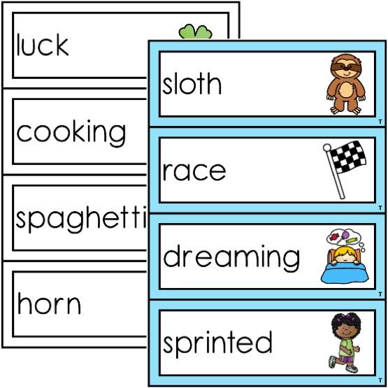 The Speedy Sloth: Word Wall Cards - Top Teacher