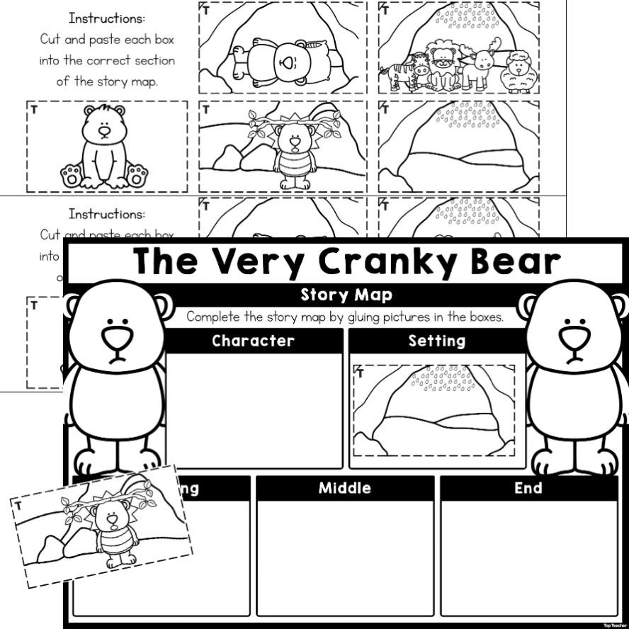 The Very Cranky Bear: Story Map - Top Teacher
