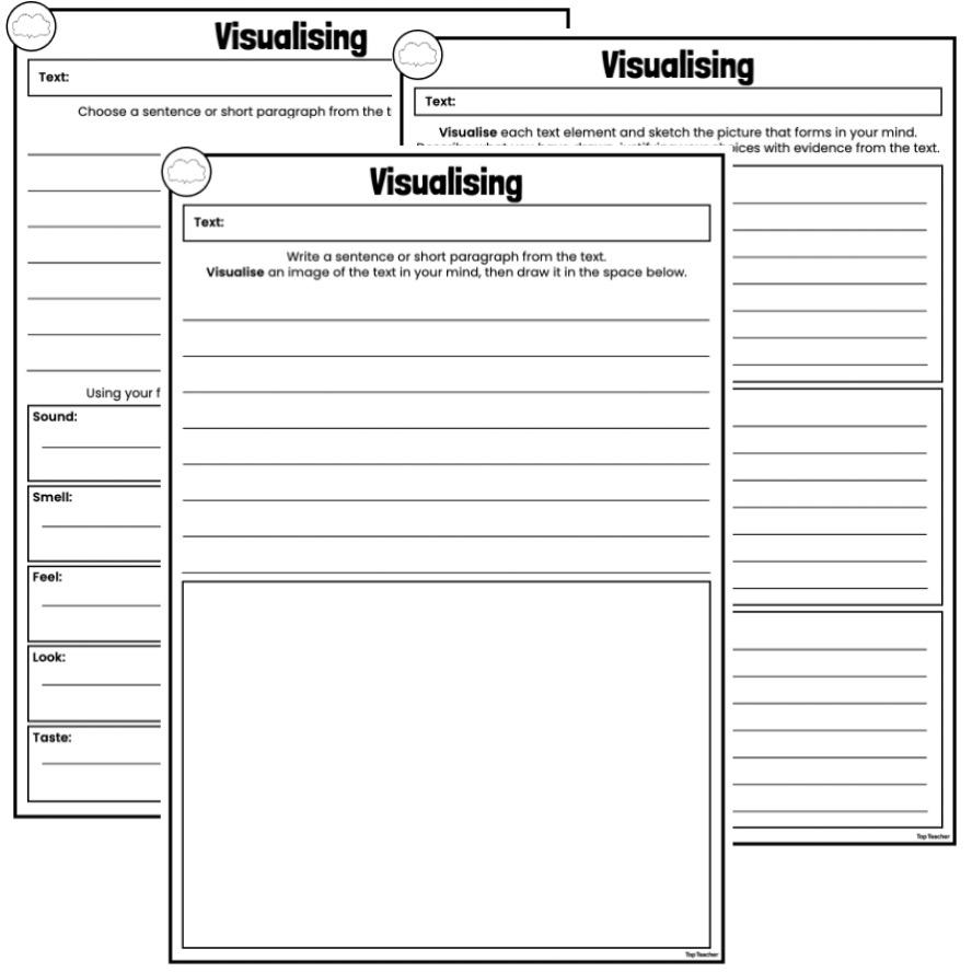 Visualising: General Comprehension Worksheets - Top Teacher