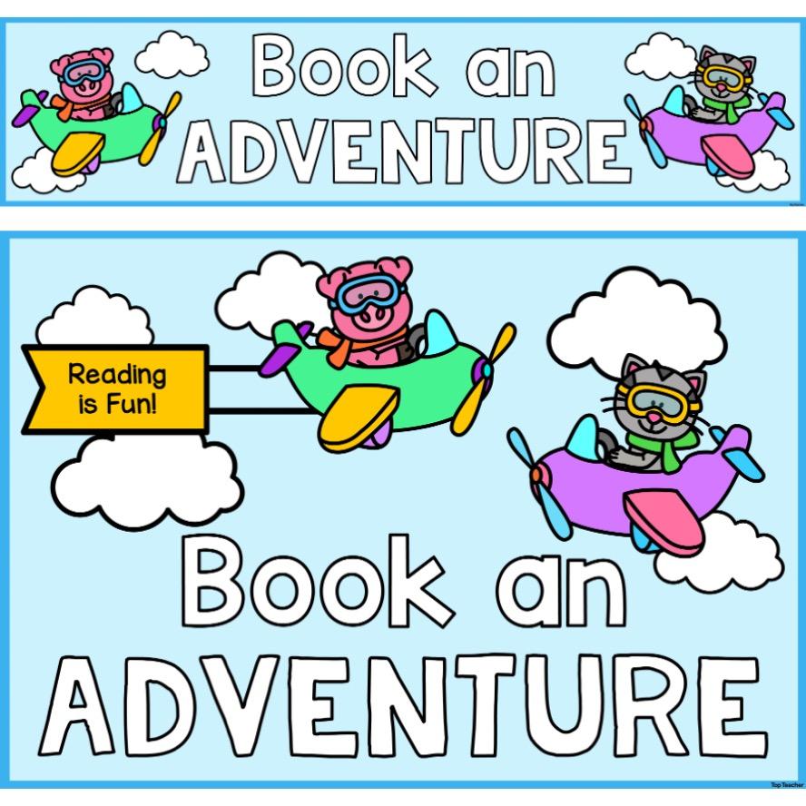 Book Week 2025: Book an Adventure Display Pack - Top Teacher