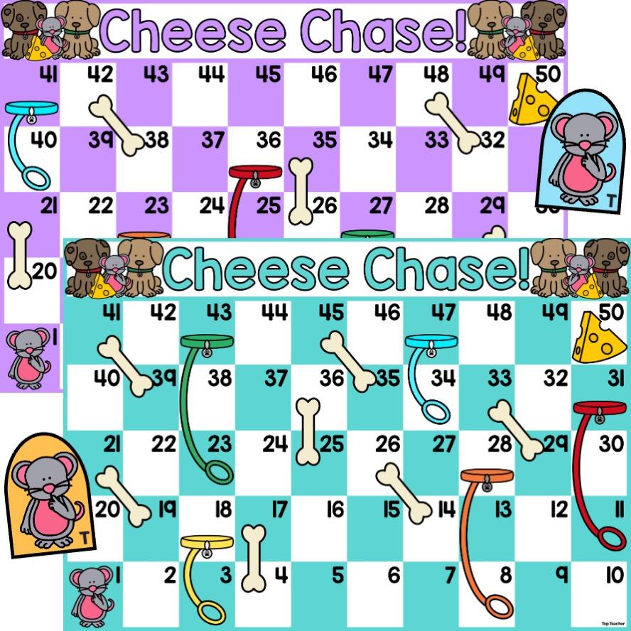 Cheese Chase: Number Recognition & Counting Game - Top Teacher