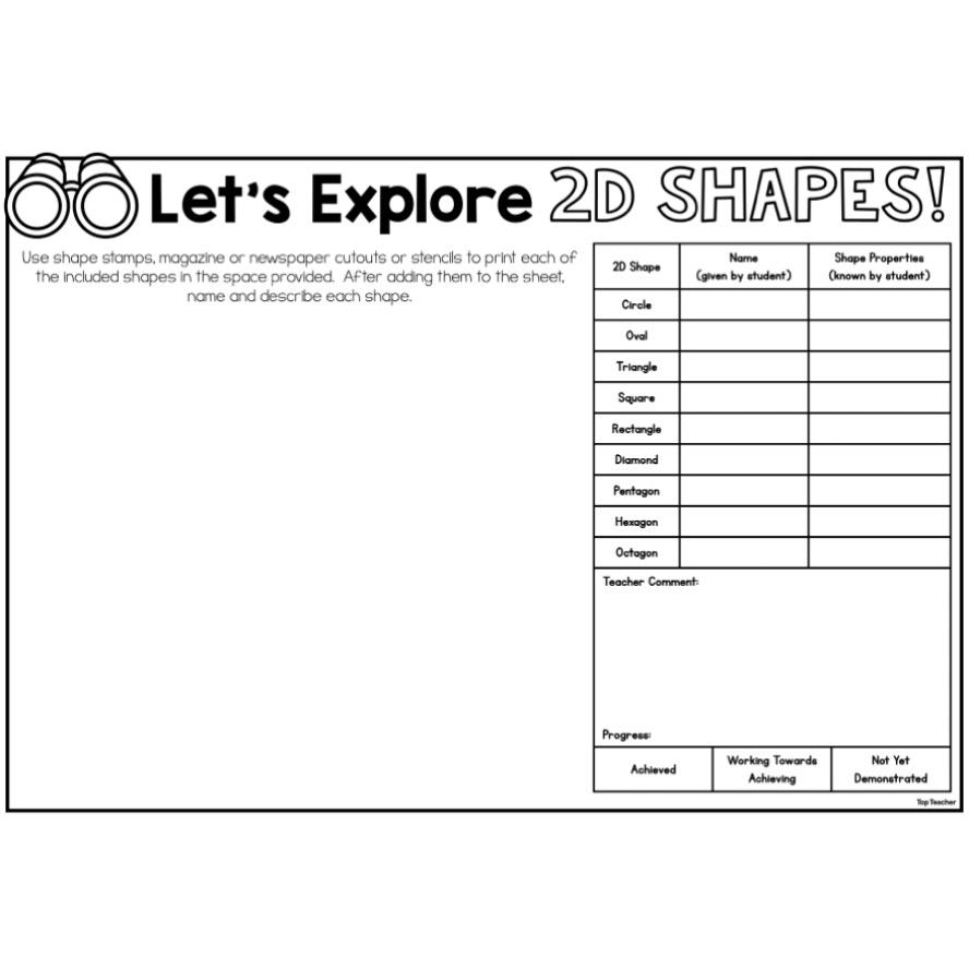 Let’s Explore 2D Shapes - Top Teacher