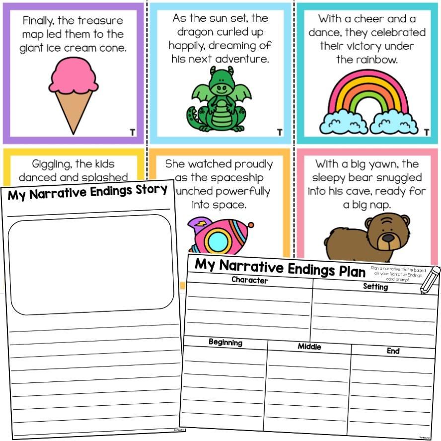 Narrative Endings: Narrative Writing Activity - Top Teacher