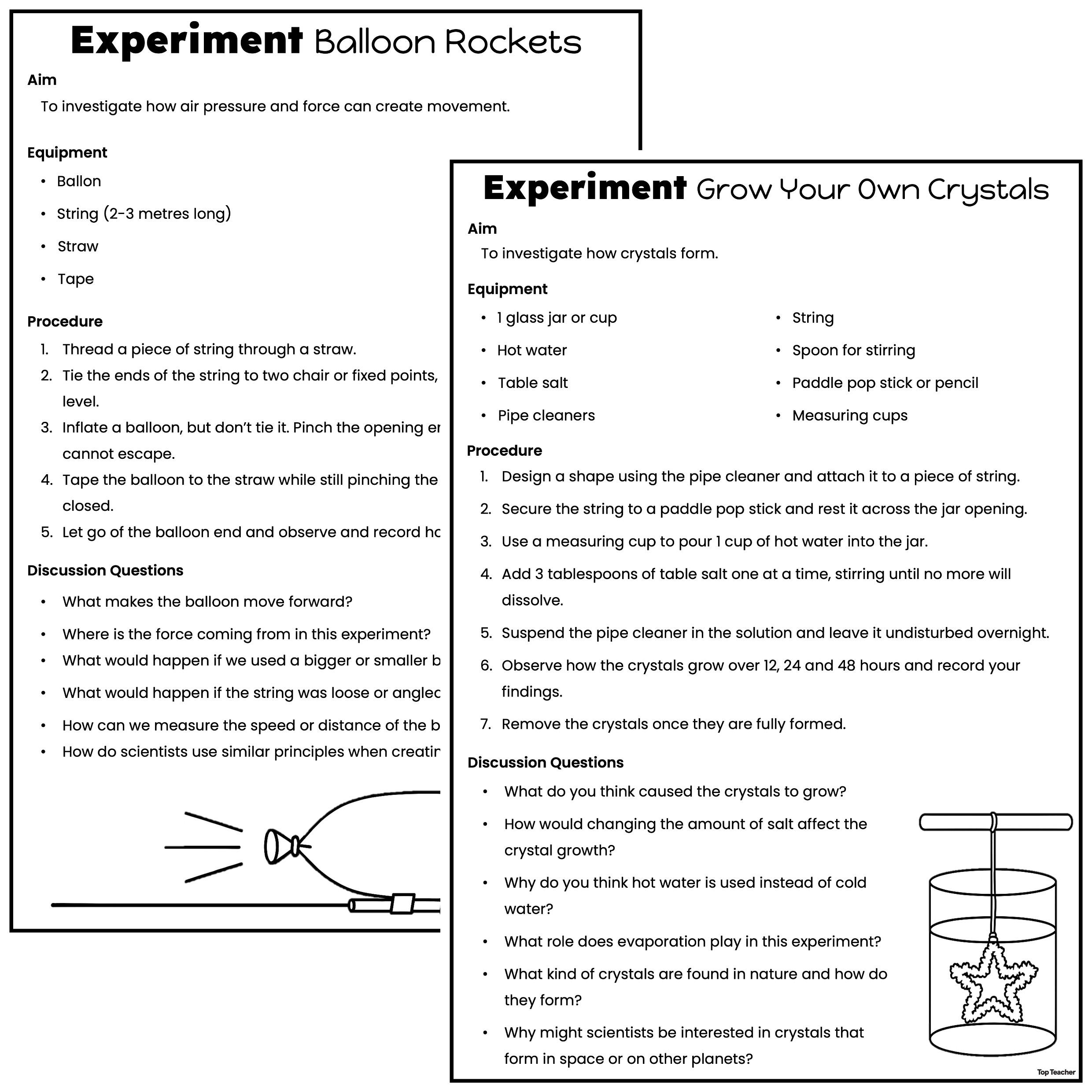 Make It Rain Experiment - Top Teacher