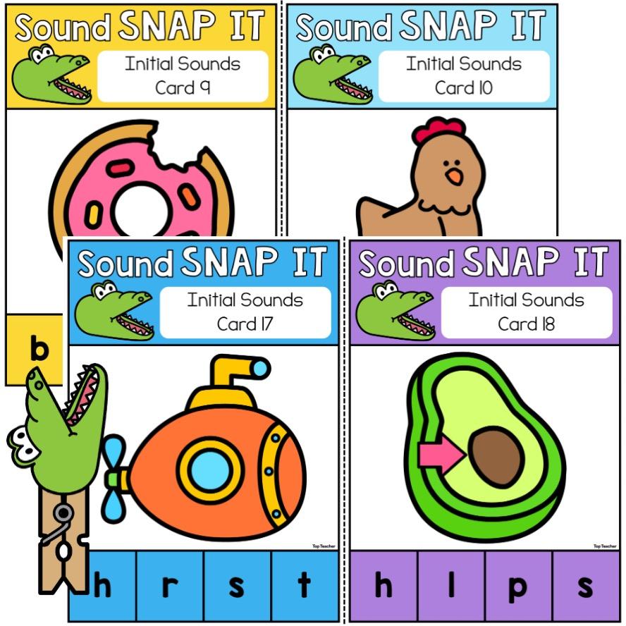 Sound Snap It: Initial Sounds - Top Teacher