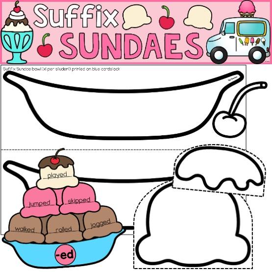 Suffix Sundae Craft - Top Teacher