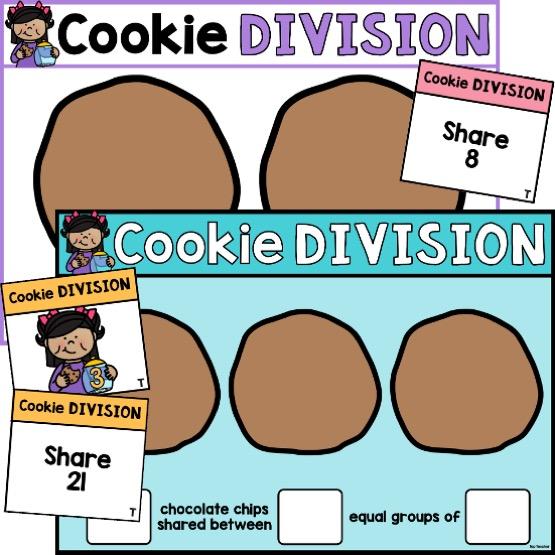 Cookie Division Mats: Equal Sharing - Top Teacher