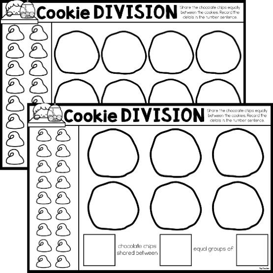 Cookie Division: Equal Sharing Worksheets - Top Teacher