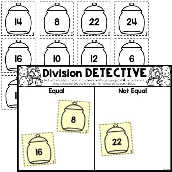 Division Detective: Equal Sharing Worksheets - Top Teacher