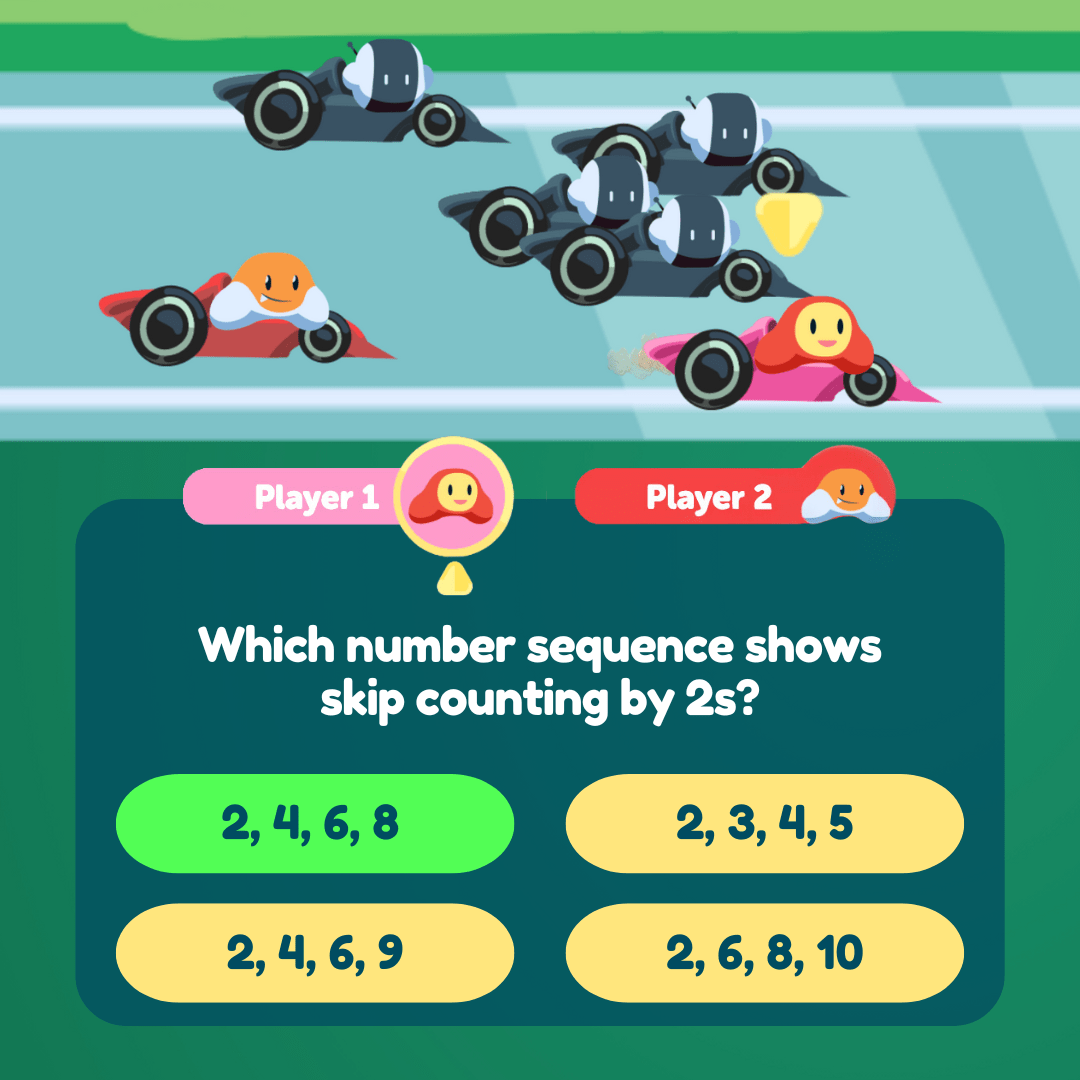 Skip Counting by 2s LET’S RACE - Top Teacher