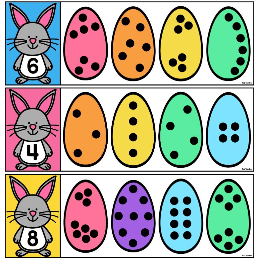Dotty Easter Eggs: Subitising Activity - Top Teacher