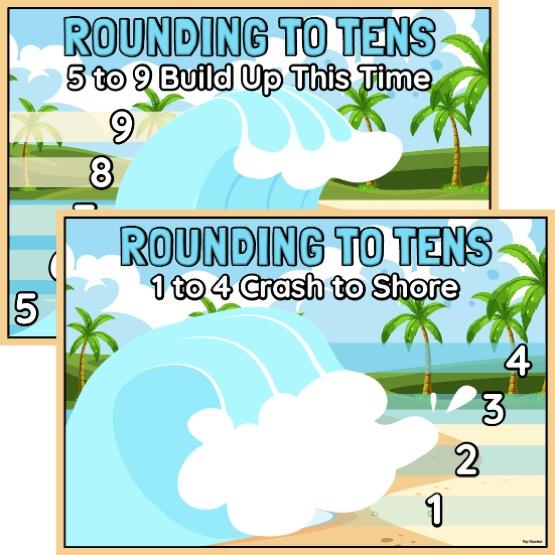 Rounding to Tens Posters - Top Teacher