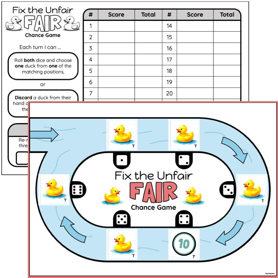Fix the Unfair Fair Chance Game - Top Teacher
