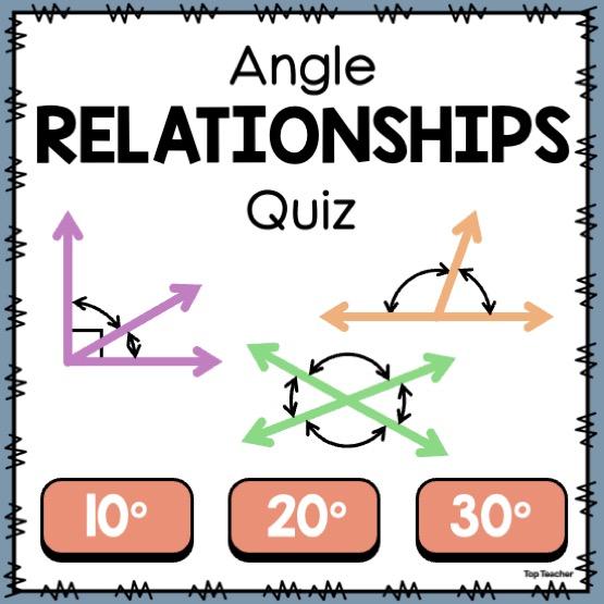 Angle Relationships Quiz POWERPOINT - Top Teacher