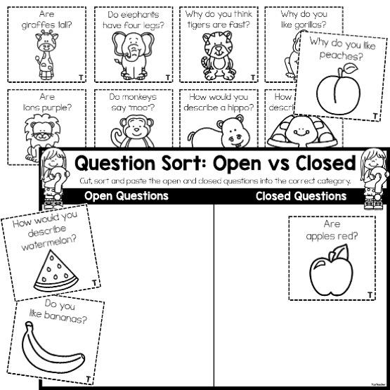Question Sort: Open vs Closed - Top Teacher