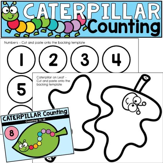 Caterpillar Counting 1-10 Craft - Top Teacher