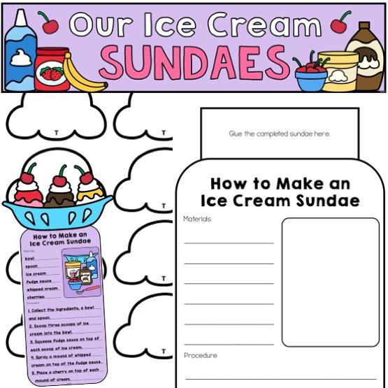 Ice Cream Sundae Sequencing Printable Mimi's Kitchen: November 2010