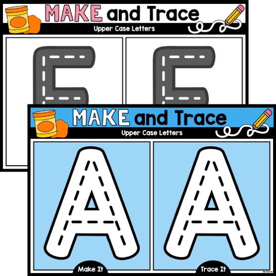 Make & Trace Mats: Upper Case Letter Formation Activity - Top Teacher