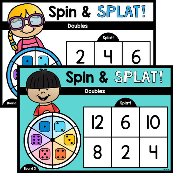 Spin & Splat: Doubles Game - Top Teacher