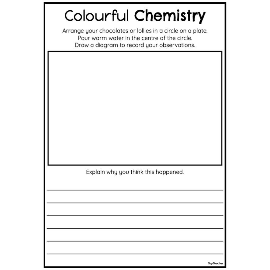 Colourful Chemistry: Chemical Sciences Worksheet - Top Teacher