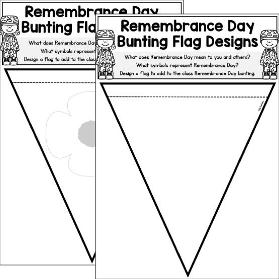 Remembrance Day Bunting Flags - Top Teacher