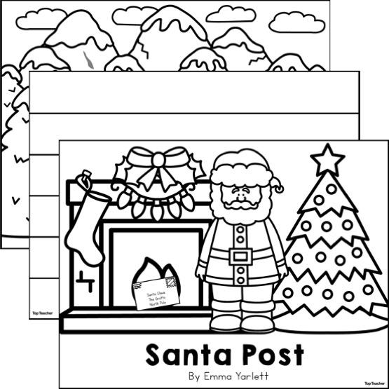 Santa Post Written Retell Booklet - Top Teacher