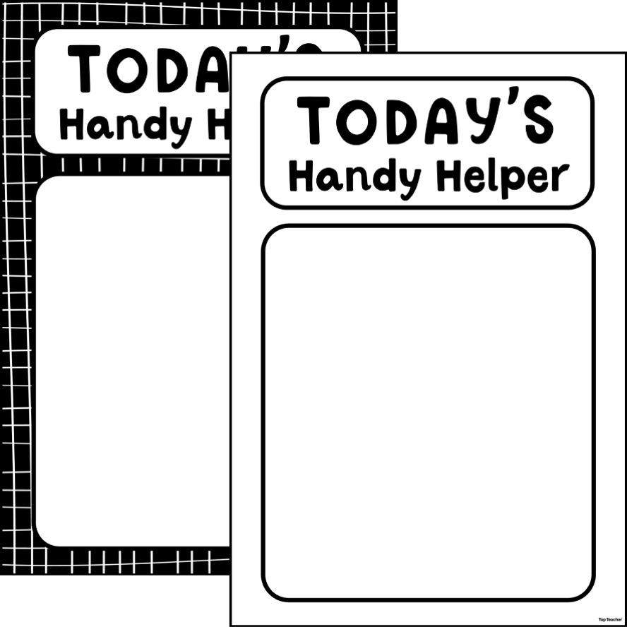 Handy Helper Monochrome - Top Teacher