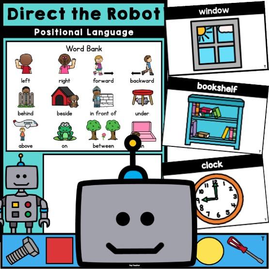 Direct the Robot: Positional Language - Top Teacher