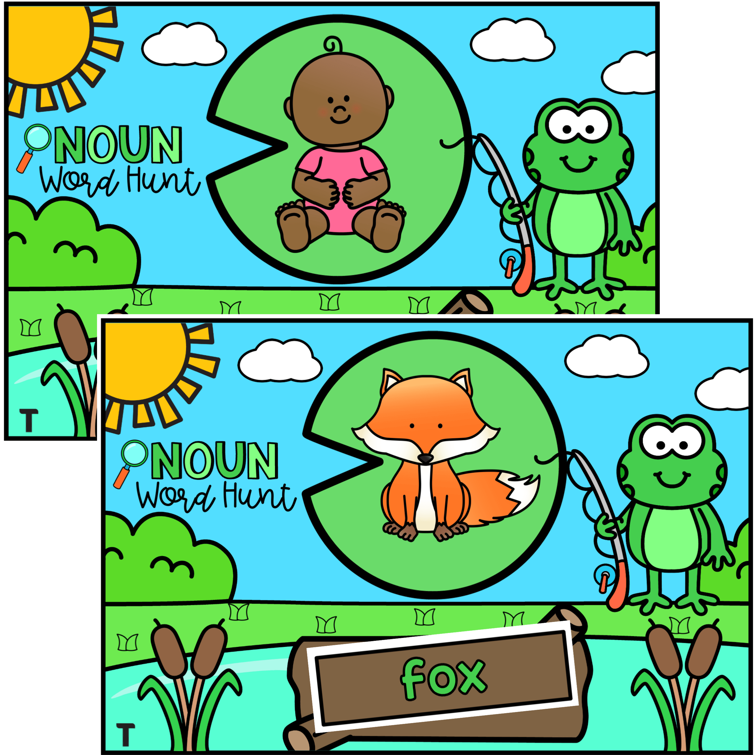 Nouns Task Cards: Noun Word Hunt - Top Teacher