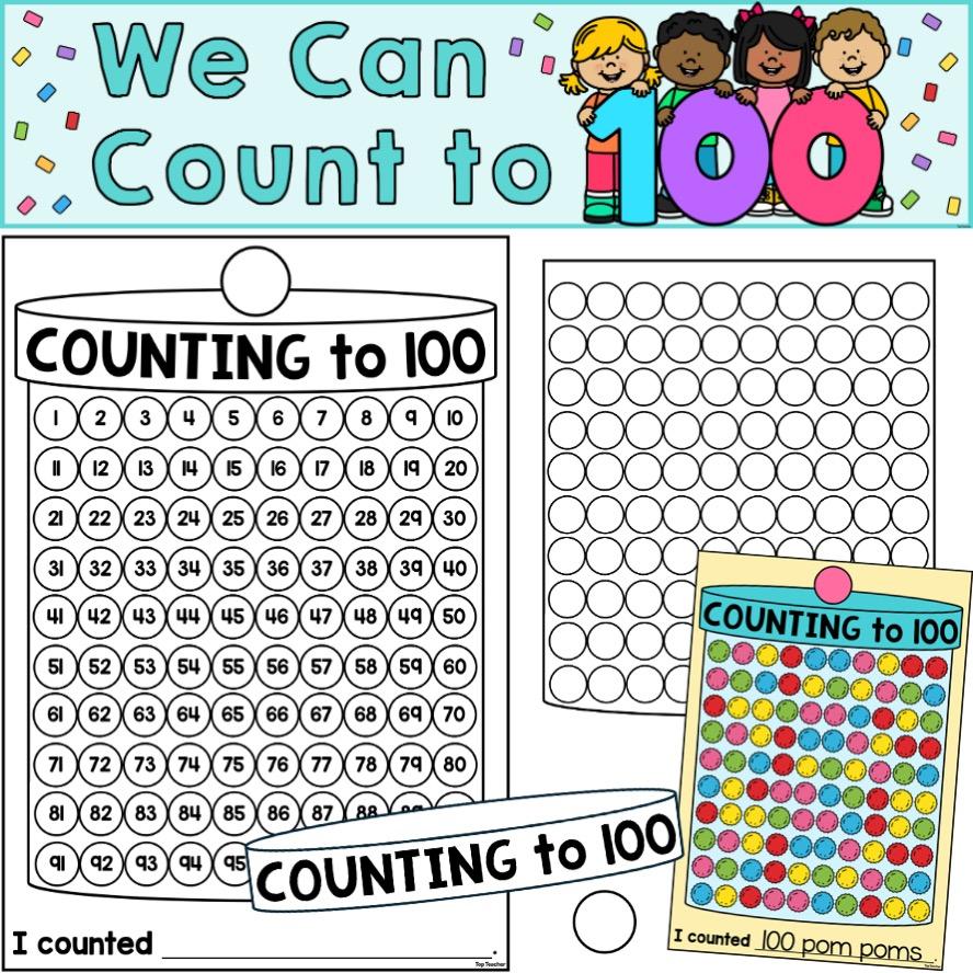 100 Days of School: Counting to 100 Jars Craft - Top Teacher